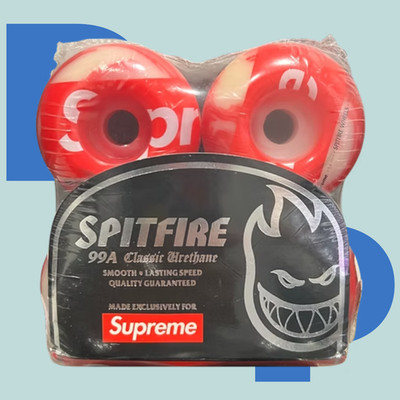 Supreme x Spitfire Shop Logo Wheels (Swirl) | eBay