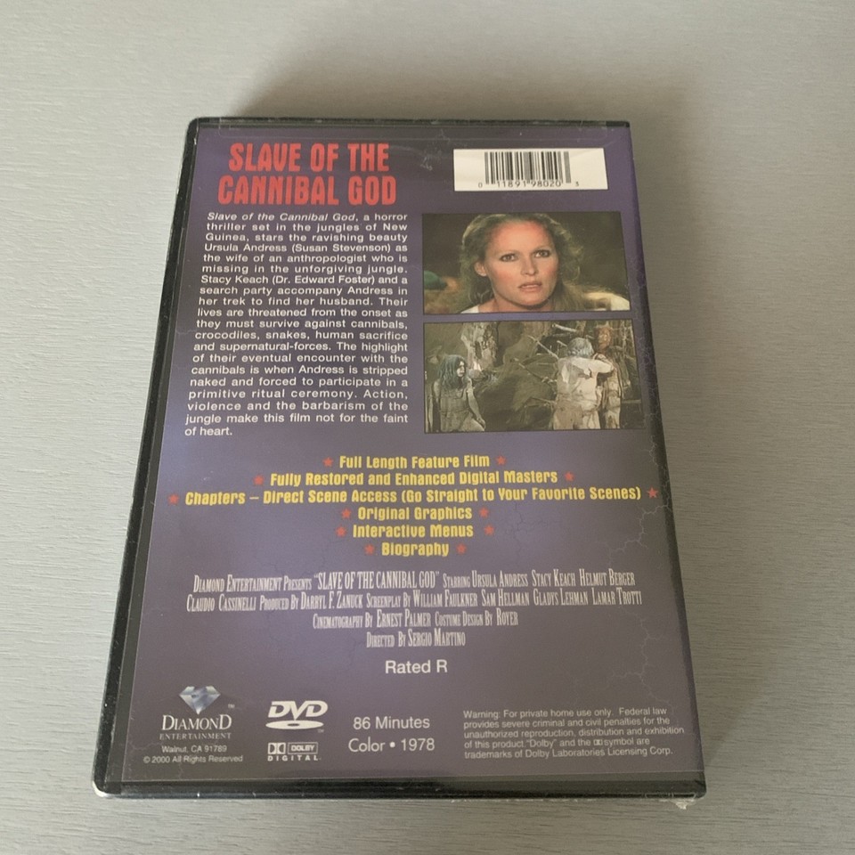 Slave of the Cannibal God (DVD 1978) New - Ursula Andress, Stacy Keach ...