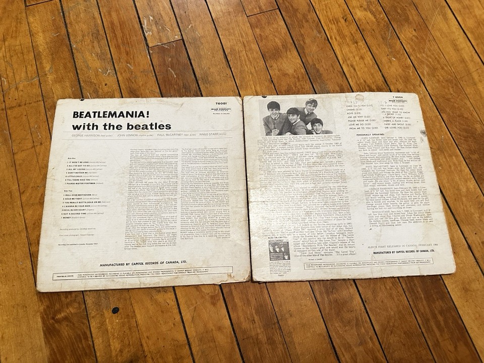 The Beatles Lot Of 2 Beatlemania Twist And Shout Vinyl Album Canada As ...