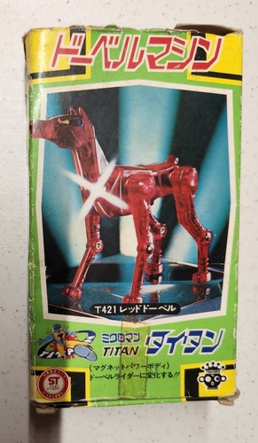 T421 Red Dober Machine Microman Titan Takara Showa Retro Micronauts w ...