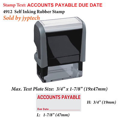 Accounts Payable Due Date - Trodat 4912 Self Inking Rubber Stamp | eBay