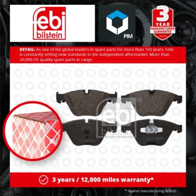 Brake Pads Set Front 16728 Febi 34112288858 34112288859 34112288861 ...