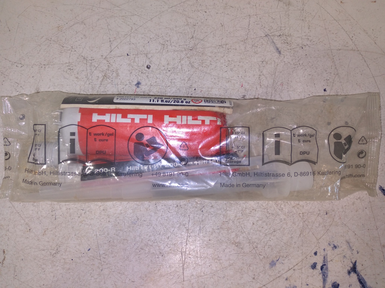 ICC ESR 3187 HILTI HIT-HY 200-R 2022793 330ML 590G | eBay