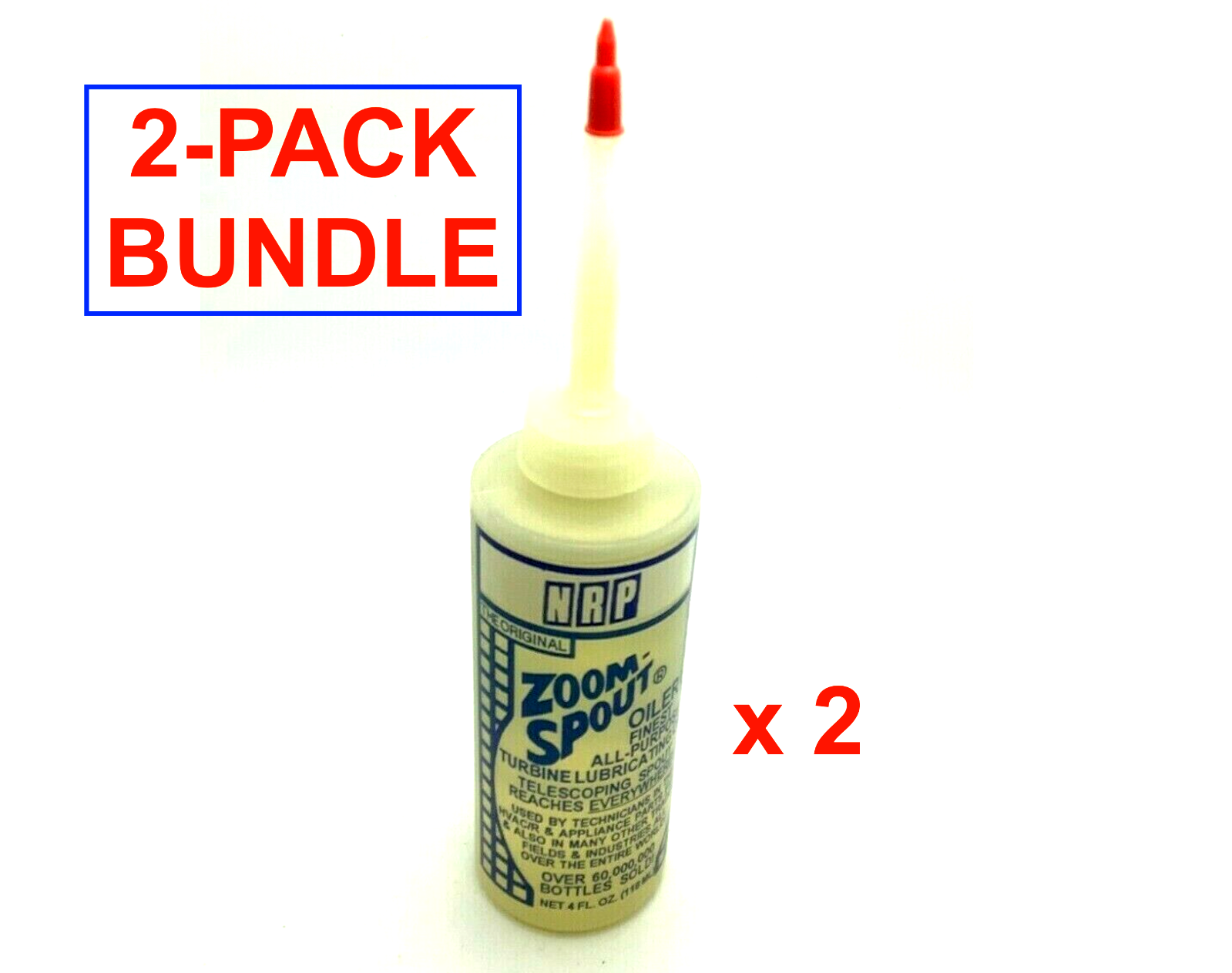 2-PACK - All-Purpose Turbine Oil Original Zoom Spout Oiler 4oz ...