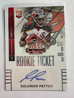 K102,088 - 2014 Panini Contenders #108A Solomon Patton Auto RC | eBay