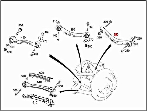 Genuine MERCEDES Glc A205 C204 C205 C218 C253 Left Camber strut ...