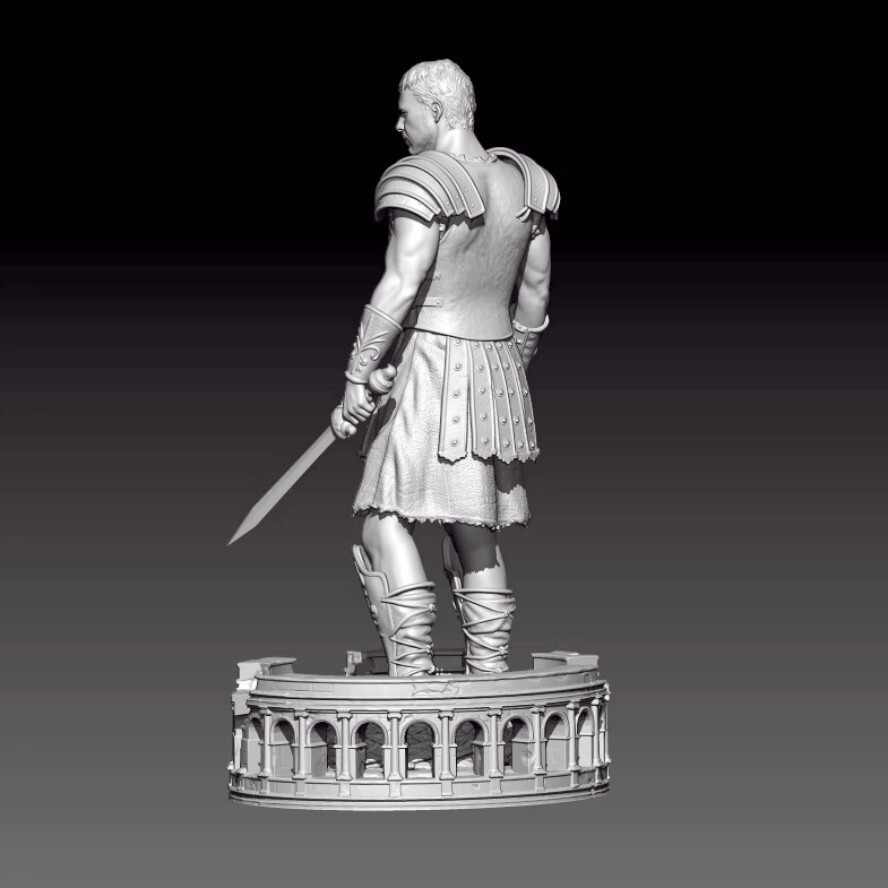 1/18 resin figures model 3D printing of Roman gladiators unassembled ...