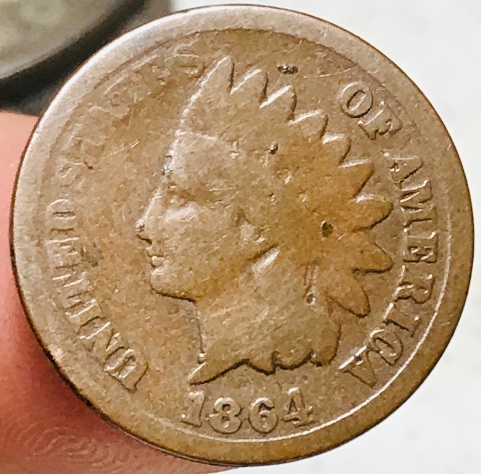 1864 Indian Head Cent Penny 1C WITH L Ungraded US Coin CC25449 | eBay