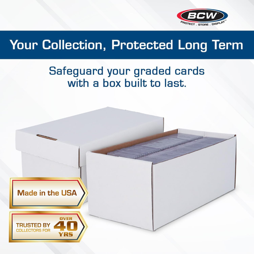 3ct Graded Shoe Box - Card Storage Holds 300 Toploaders & 100 Graded ...
