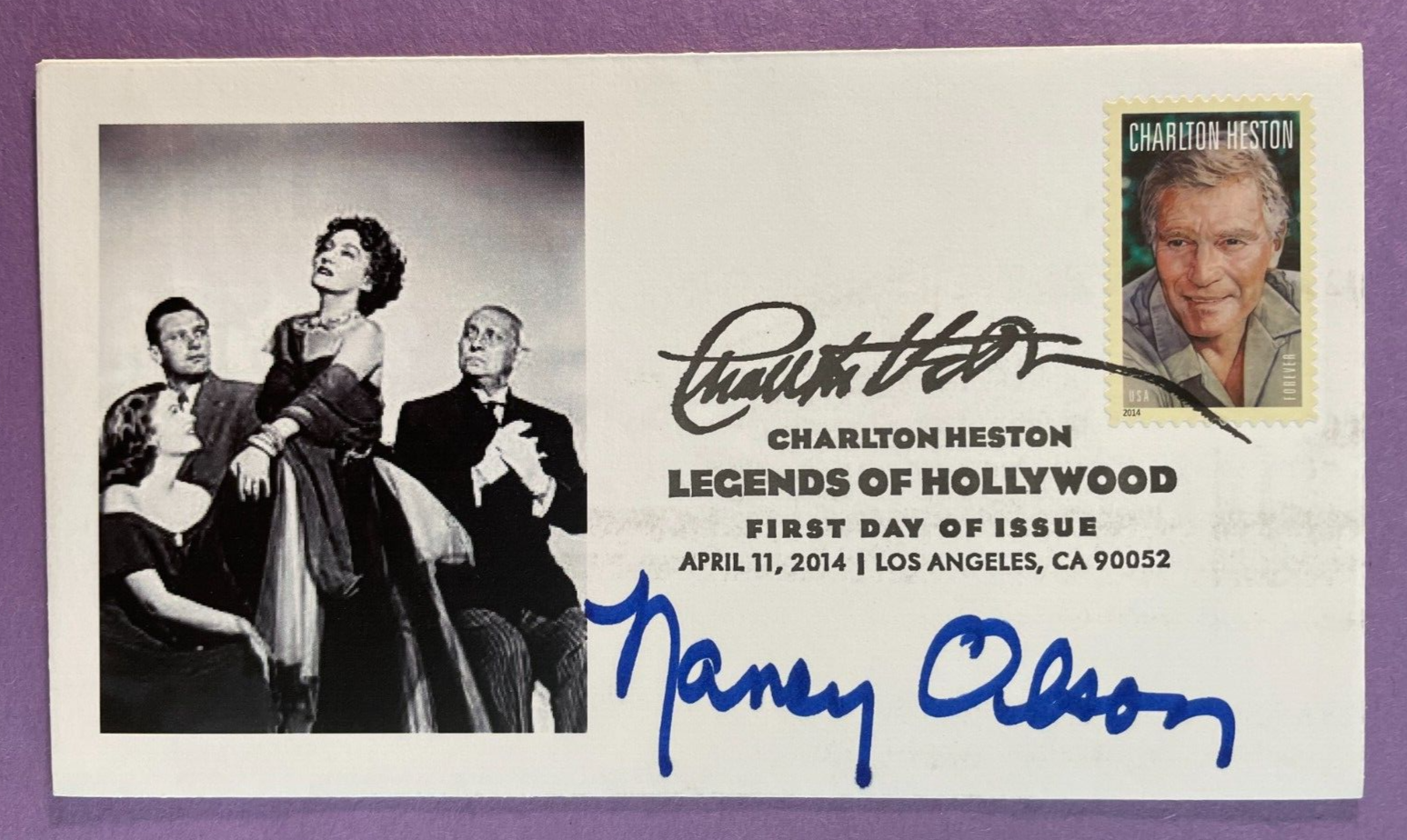 SIGNED NANCY OLSON FDC AUTOGRAPHED FIRST DAY COVER - SUNSET BOULEVARD ...