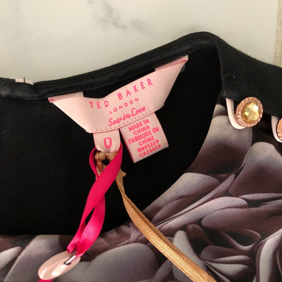 NEW Ted Baker London Patra Rosette Women Dress size 0 = 2 party ...