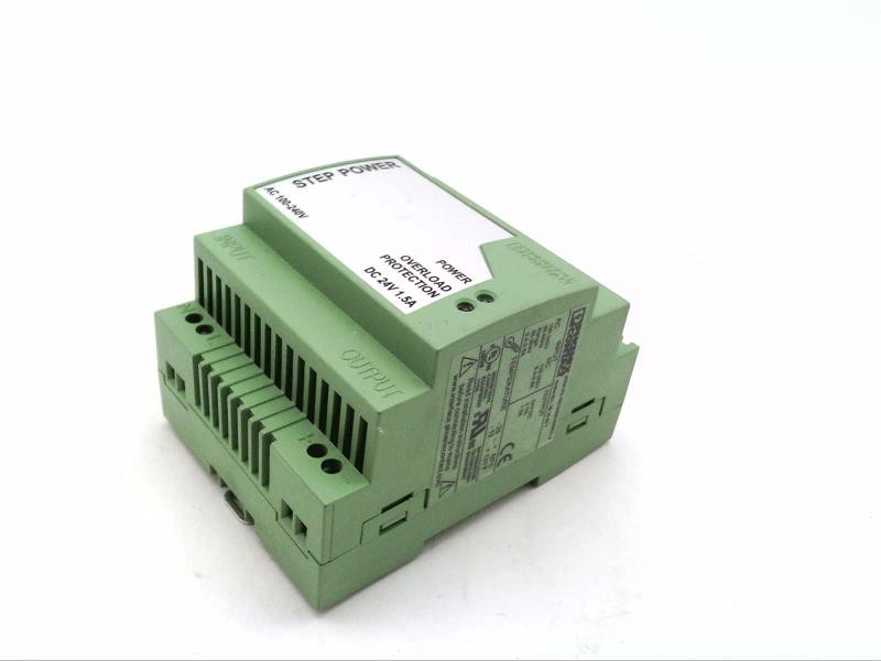 STEP-PS-100-240AC-24DC-1.5 PHOENIX CONTACT POWER SUPPLY 1.5 AMP 24 VDC ...