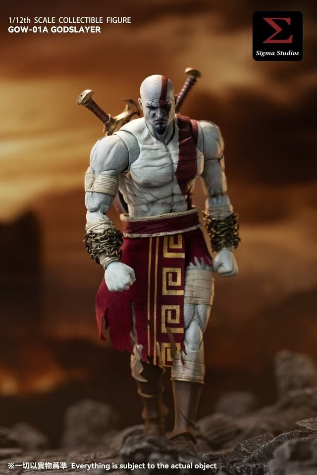 New SIGMA STUDIOS GOW-01A The God Kratos Ghost of War 1/12 Figure in ...