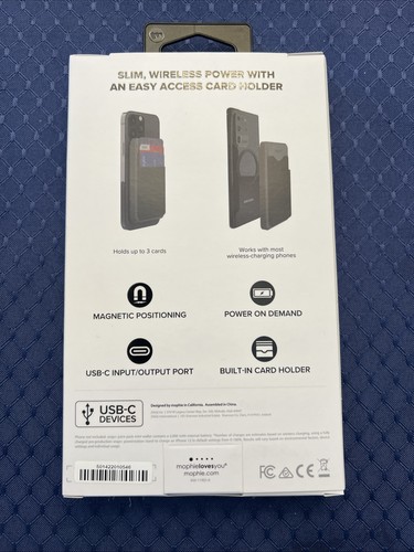 Mophie Snap+Juice Pack Mini Wireless Magnetic 5000mAh Charger New In ...