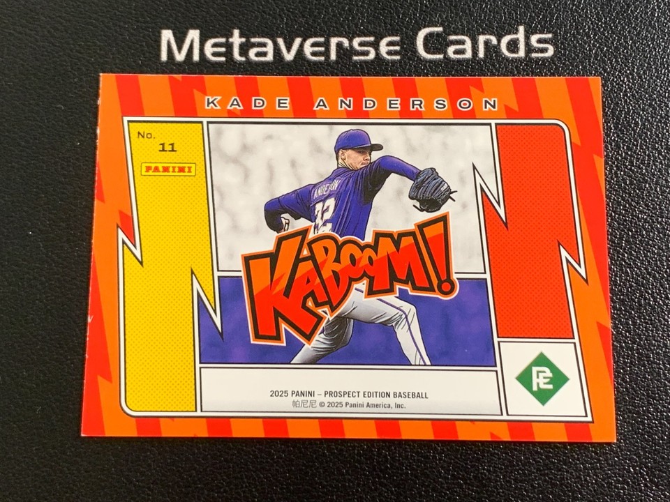2025 Panini Prospect Edition Kade Anderson Kaboom! Case Hit SSP Seattle ...