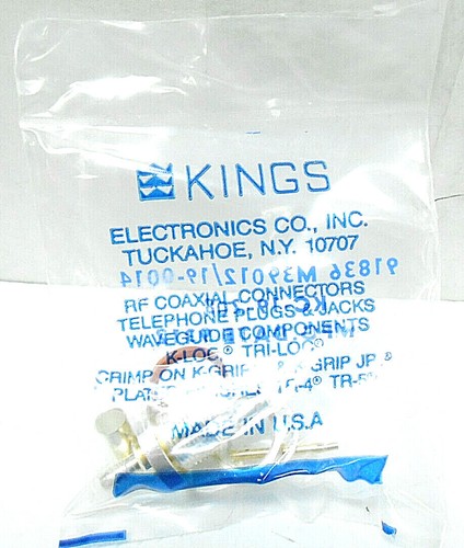 KC-19-208 KINGS ELECTRONICS RECEPTACLE CONNECTOR, NEW OLD STOCK MADE IN ...