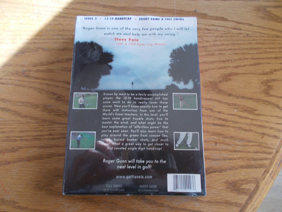 GOLF LEVELS WITH ROGER GUNN-LEVEL 3 DVD BRAND NEW SEALED | eBay