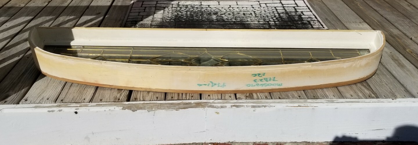 Therma Tru 'Arcadia' Elliptical Transom Window; 64inx14in. For 36" Door ...