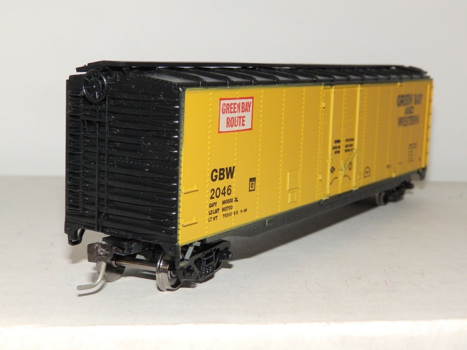 ATHEARN HO scale 1361 GREEN BAY & WESTERN GBW #2046 BOX CAR 50 ...