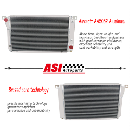 3 Rows Aluminum Radiator For 1984-1996 Ford Falcon Ute XG XH 4.0L ...