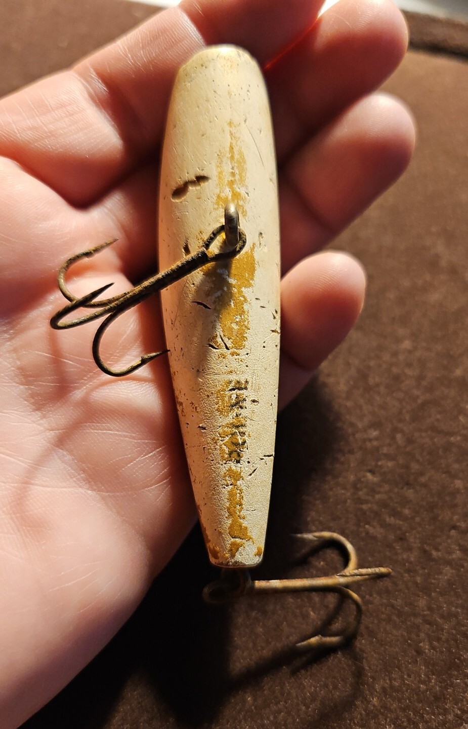 Boone Castana 1950s Wooden Lure Vintage Blue &White | eBay