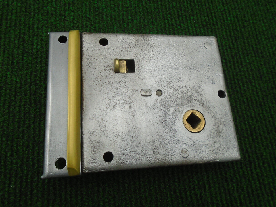 3 3/4" KEEPER for WROUGHT STYLE RIM LOCK - BRASS & STEEL REPRODUCTION ...