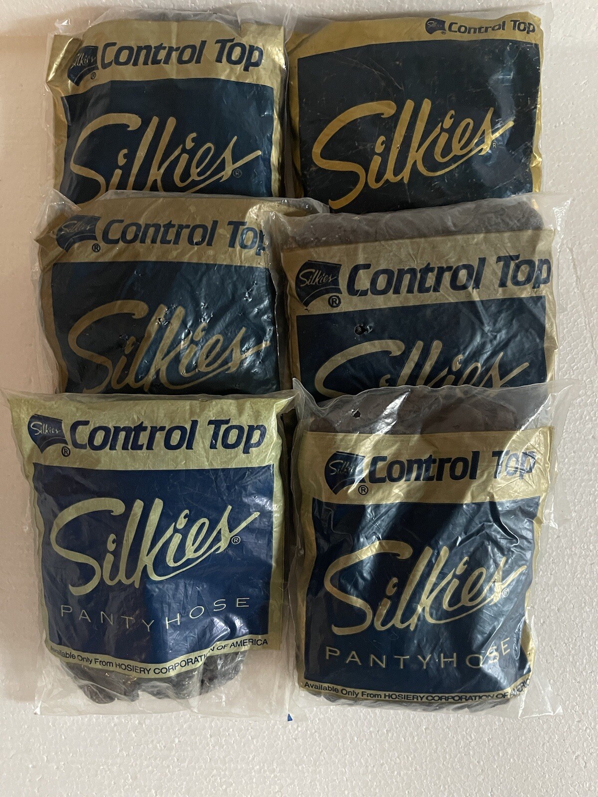 SILKIES PANTYHOSE CONTROL TOP NAVY MEDIUM LOT OF 6 | eBay