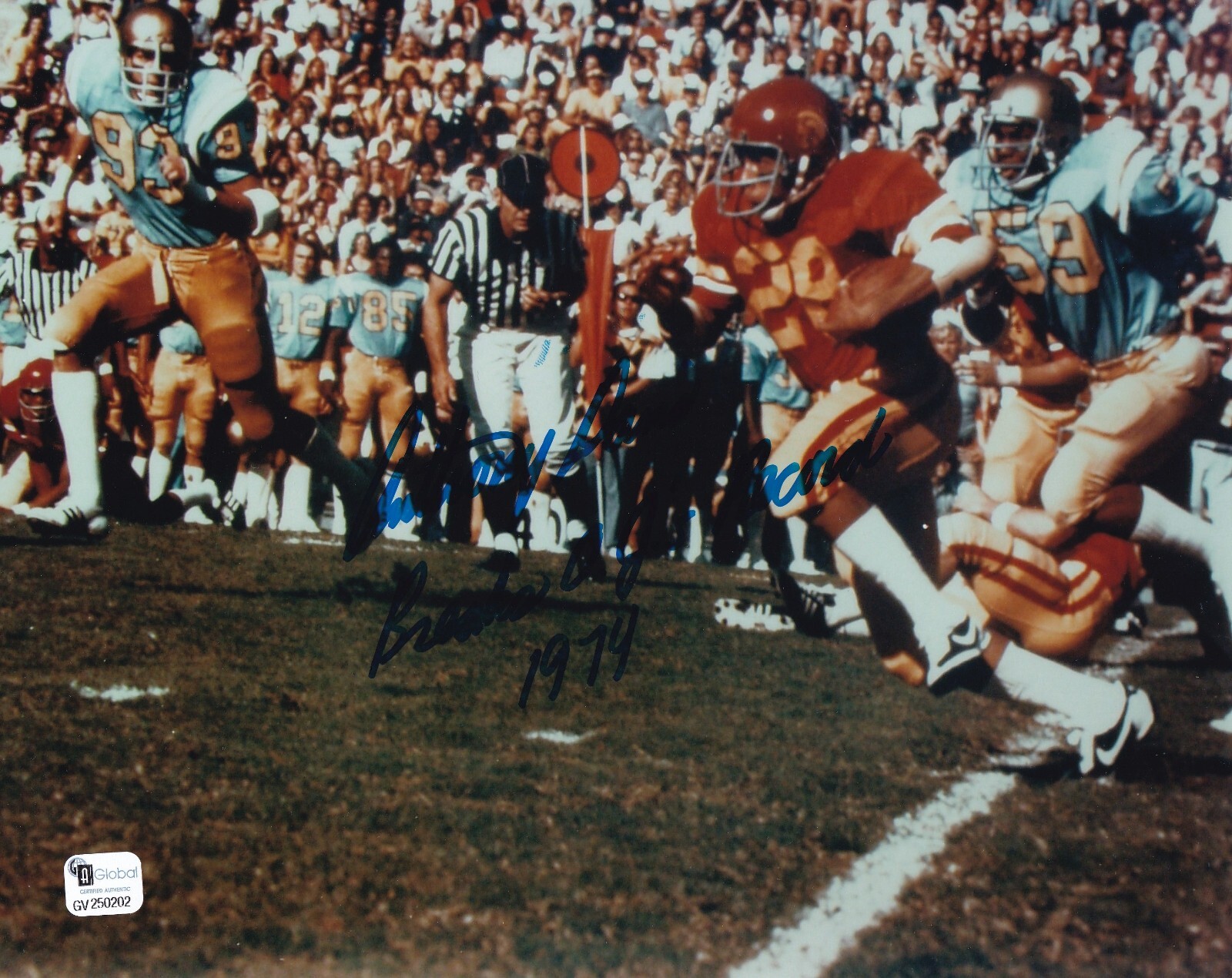 Anthony Davis Signed 1974 USC Trojans 8x10 Photo GAI/DNA COA Picture ...