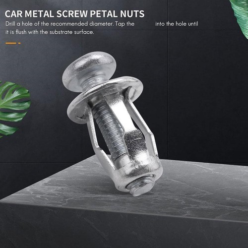 10/50pcs M4 M5 M6 M8 Jack Nuts Car Metal Screw Petal Rivets Expansion ...