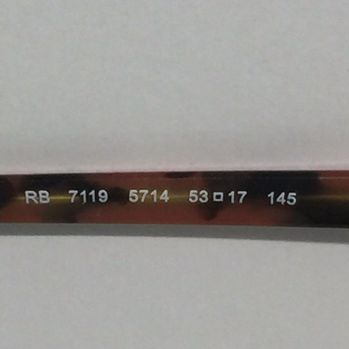 New Ray Ban 7119 5714 Red Havana Acetate Woman’s Eyeglasses 53mm | eBay