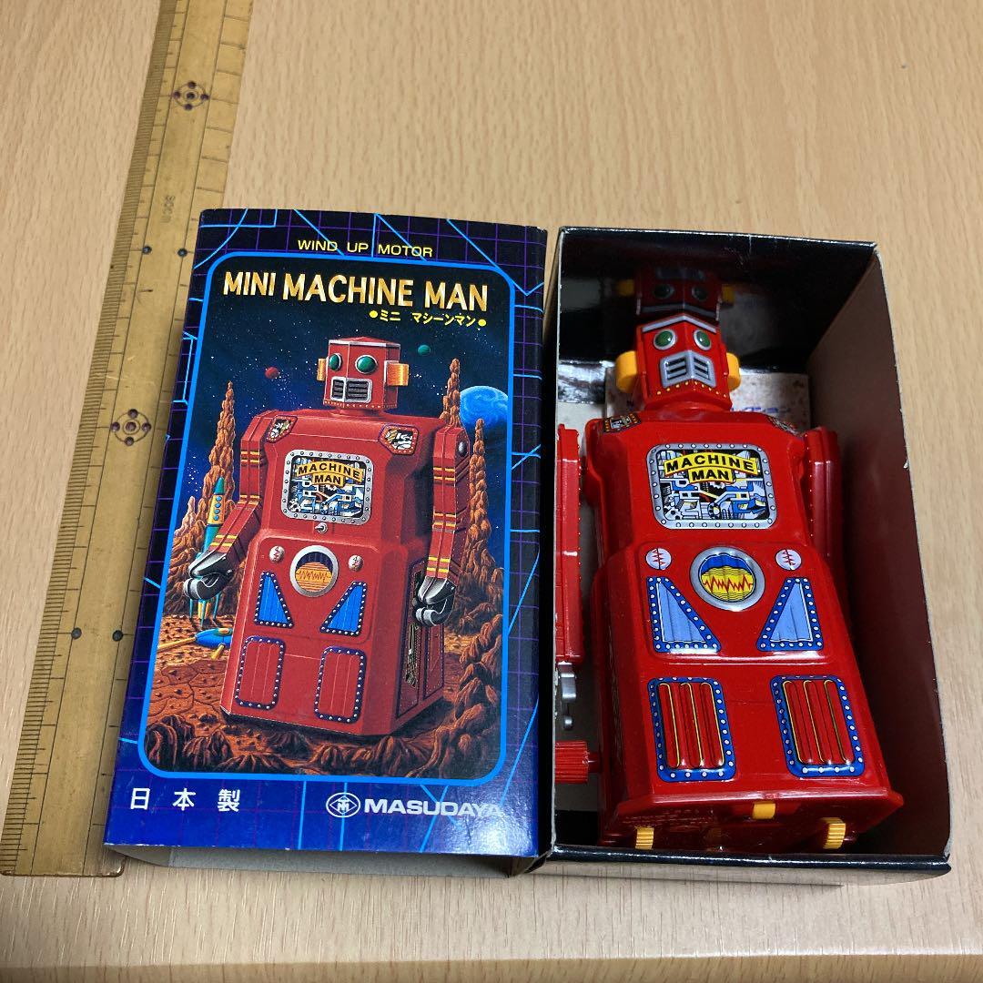 Masudaya Mini Machine Man Wind Up Motor Robot Vintage Tin Toy Japan | eBay