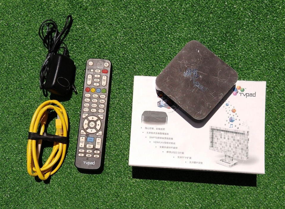 Tvpad M121 TV Asian Channel Media Streamer w/Remote & AC Power Adapter ...