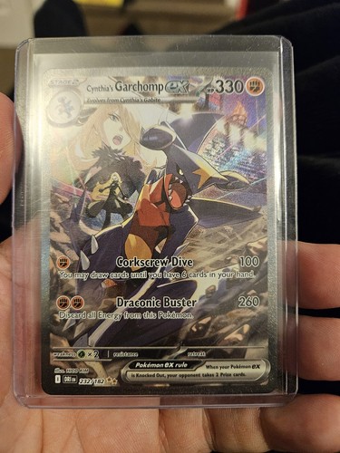 CYNTHIAS GARCHOMP SIR SPECIAL ILLUSTRATION RARE destined Rivals Pokemon ...