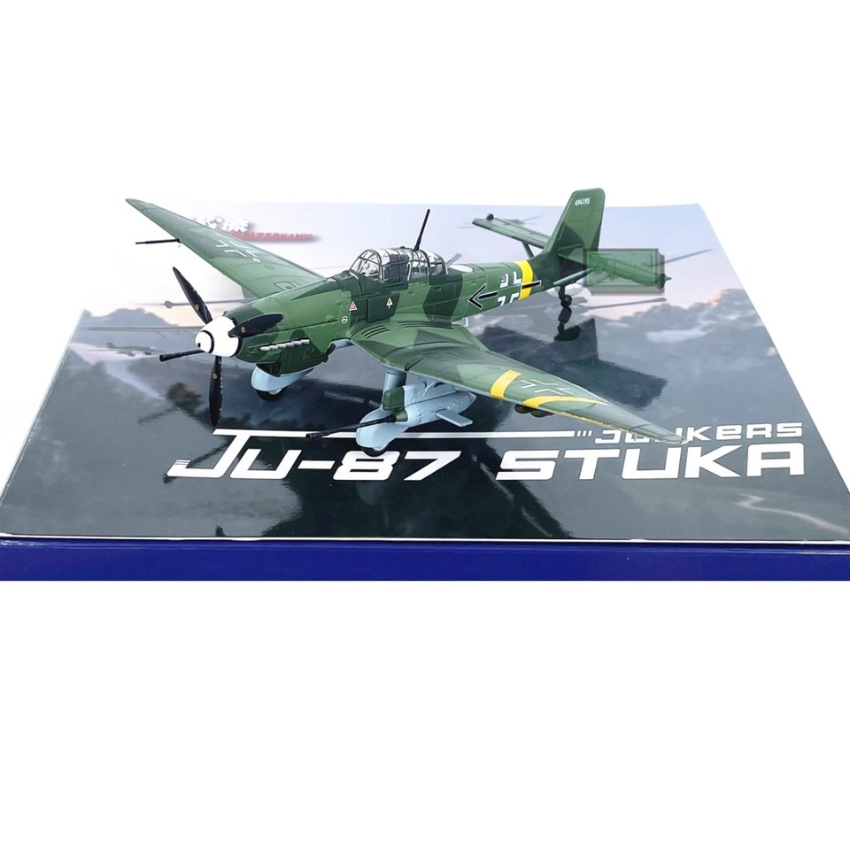 16.2cm Alloy 1/72 German Stuka JU-87G2 Attack Plane Finished Model ...