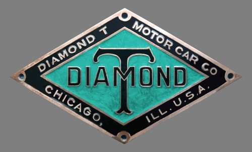Diamond T - Vintage 1900s Teal Color Radiator Emblem Sticker Decal | eBay