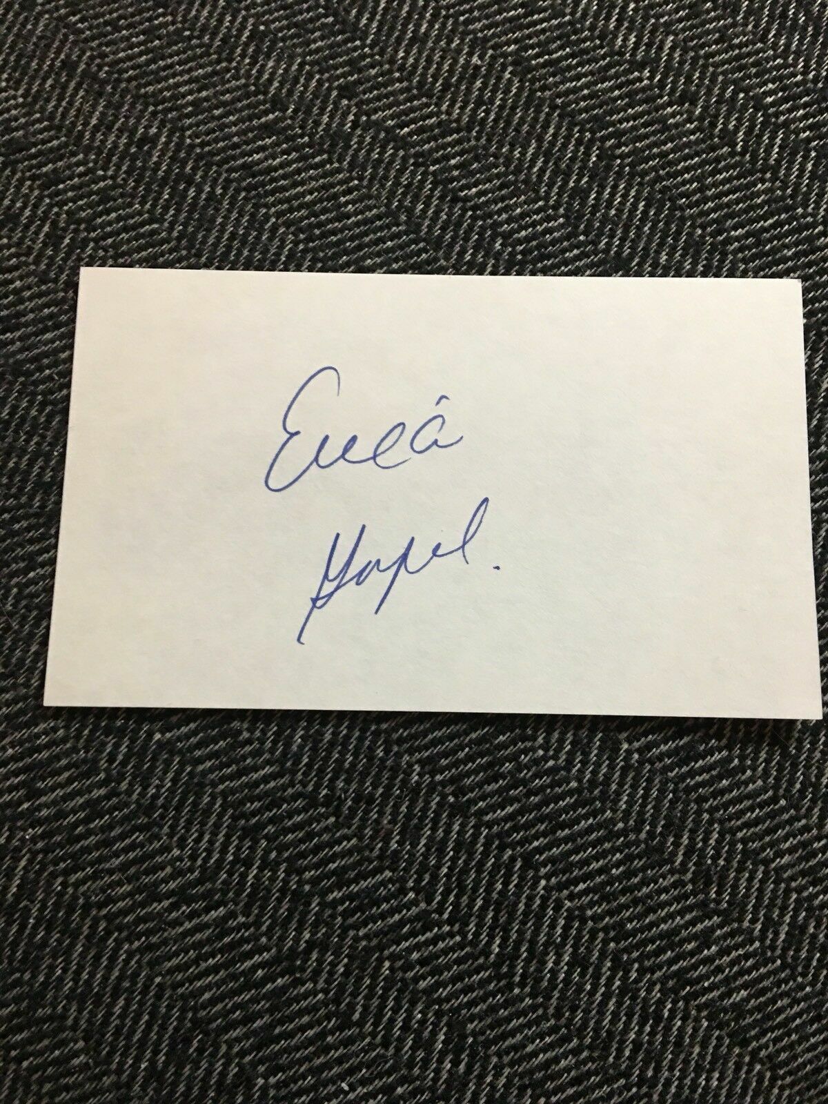 ERICA GIMPEL - ACTRESS - FAME - AUTOGRAPH SIGNED - INDEX CARD ...