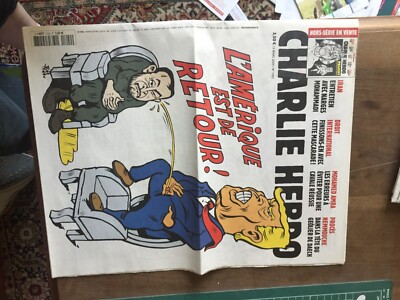 JOURNAL BD CHARLIE HEBDO 1702 trump l amerique est de retour couv riss ...