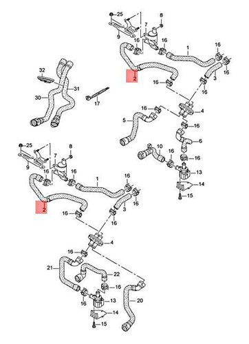 Genuine AUDI Q5 83B 8RB Coolant Hose 8R1819373F | eBay