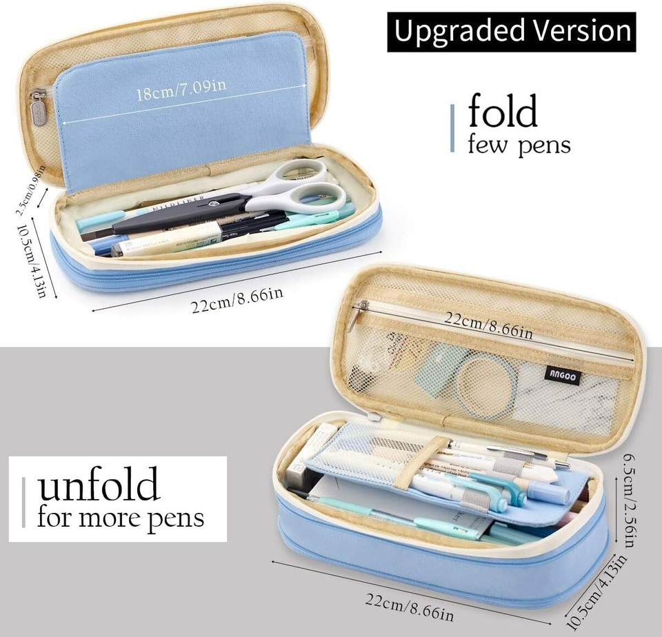 Big Capacity Pencil Pen Case Office College School Large Storage High ...