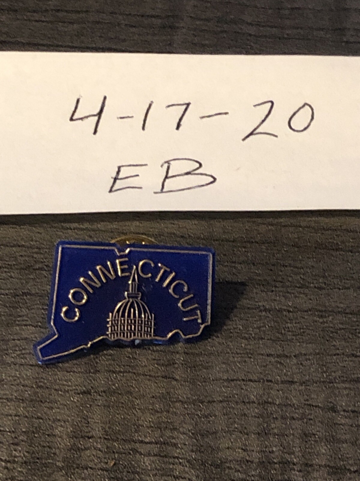 Vintage Plastic Connecticut Pin | eBay