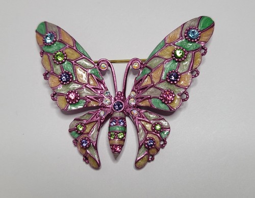 Joan Rivers Pastel Fantasy Butterfly Brooch | eBay