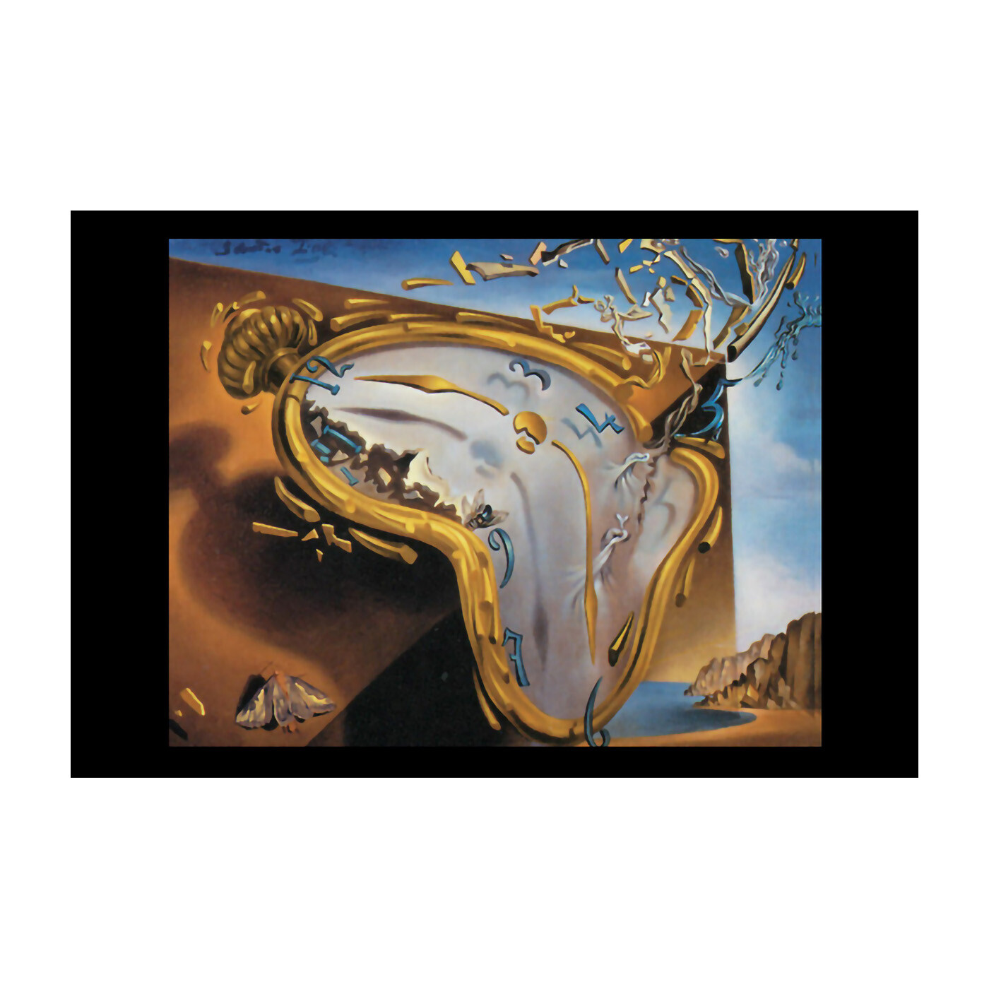 SALVADOR DALI SOFT WATCH AT THE MOMENT OF EXPLOSION POSTER (61x91cm ...