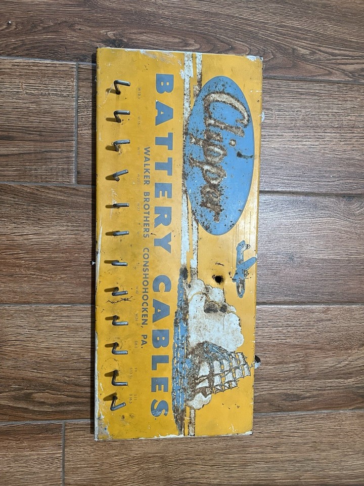Clipper Battery Cables Vintage Advertising Product Display | eBay