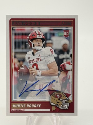 2025 Score Football Kurtis Rourke RC #82 2025 Rookie Auto San Francisco ...