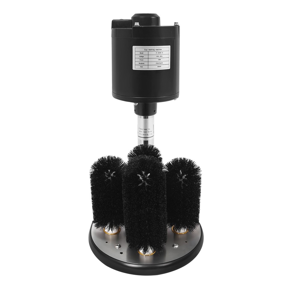 Electric Brush Glass Washer 5-Brush Glass Washer Wine Glass Cleaning ...