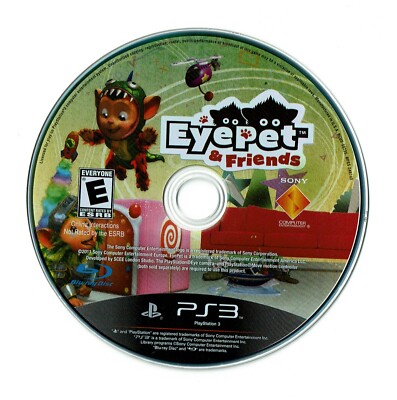 EyePet & Friends (PS3, Sony PlayStation 3) Disc Only!!! 711719823520| eBay