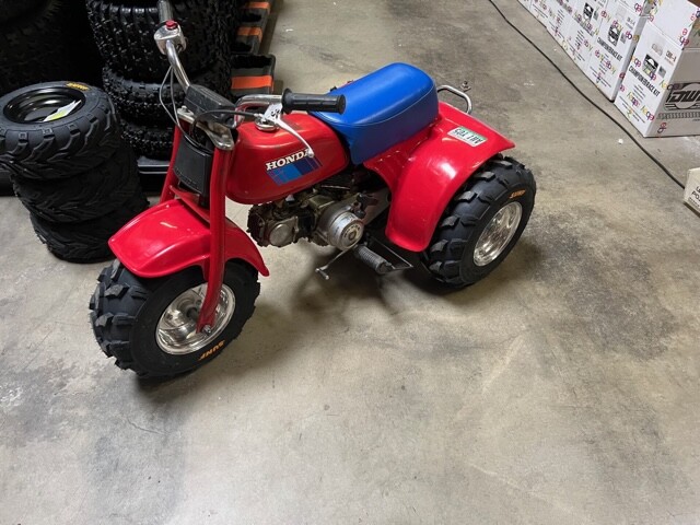 Honda ATC 70 DWT Polished Front Rear 18" Tires Rims Wheels 18x9.5-8 ...