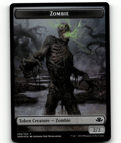 MTG Zombie Bird Double-sided Token FOIL Dominaria Remastered Token | eBay