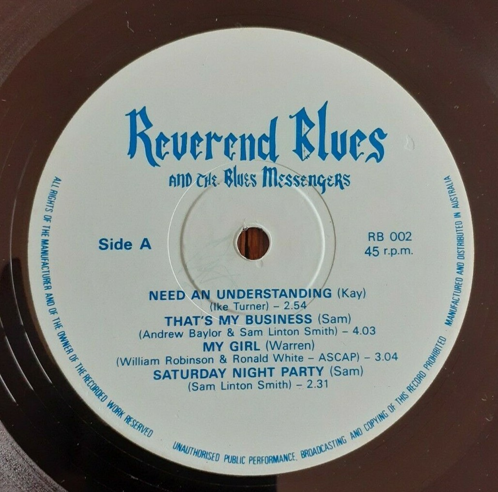 ( REVEREND BLUES & THE BLUES MESSENGERS-S/T)- American country blues-G0 ...