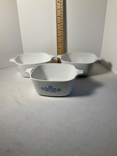 Three Corning ware small baking/serving bowls/pans 2 3/4 cup | eBay